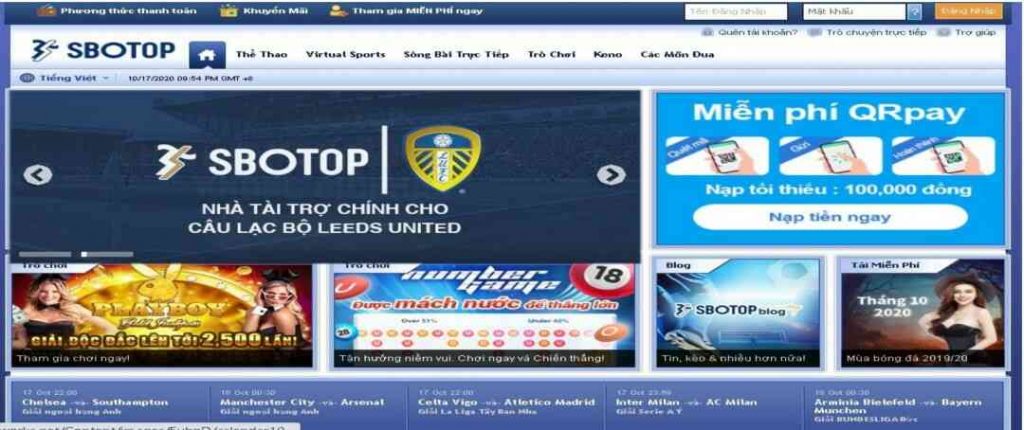 Vạn điều nổi bật của nhà cái Sbotop mà bạn cần phải biết!